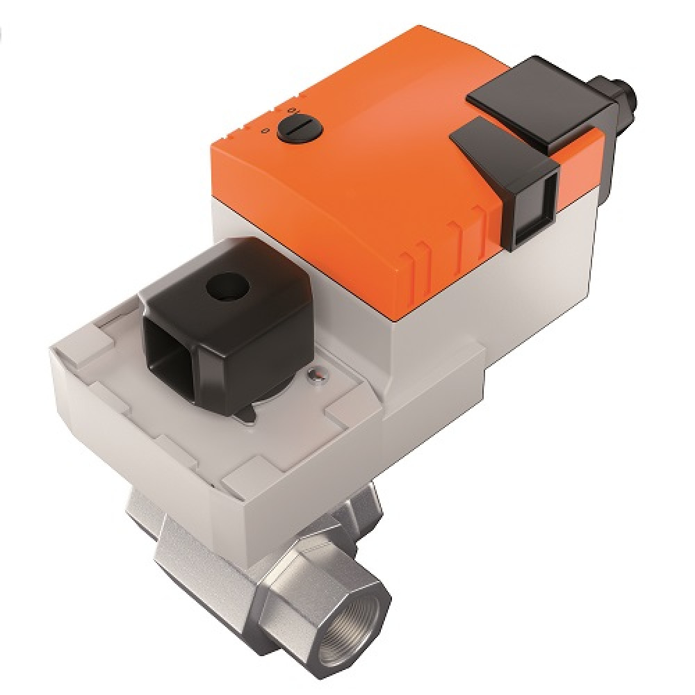 Three-way valve with actuator Three-way valve with actuator